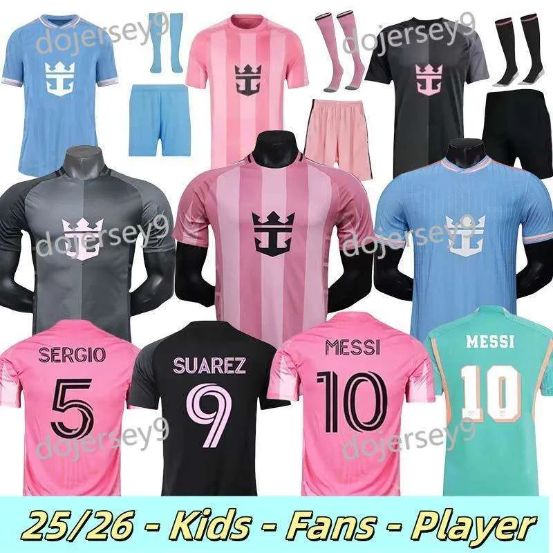 2025 2026 SUAREZ Interes CF Miamis MESSIS Third Blue Black Soccer Kits ...