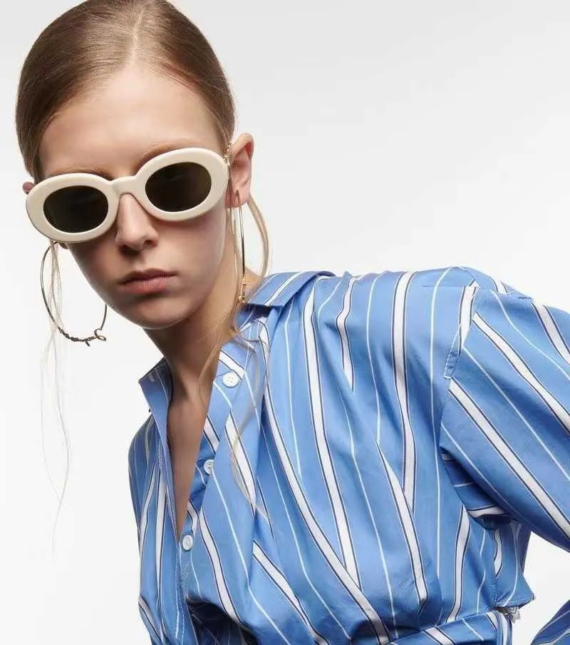 JACQins Style Cat Eye Full Frame Plank Frame Polarized Resin Lenses ...