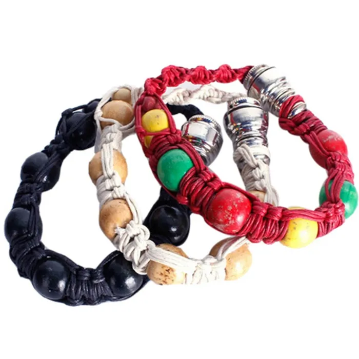 Handmade Metal Bead Mexican Bracelets Smoking Pipe Portable Wristband ...