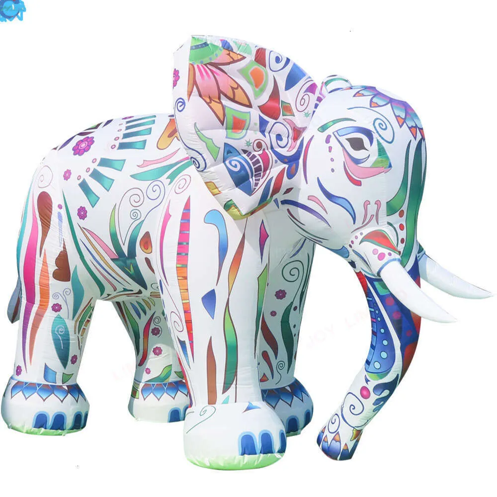 Inflatable Elephant Toy 5m Long Pink Wooden JIEN Outdoor Advertising ...