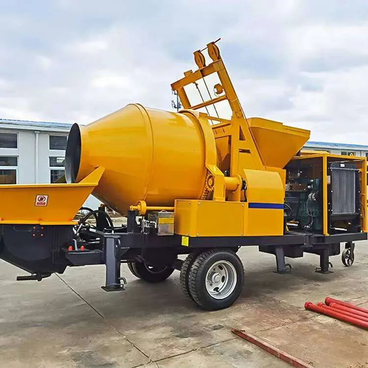 High Mobility Diesel Concrete Pump Machine on Rubber Tracks with 5-6 m³ ...