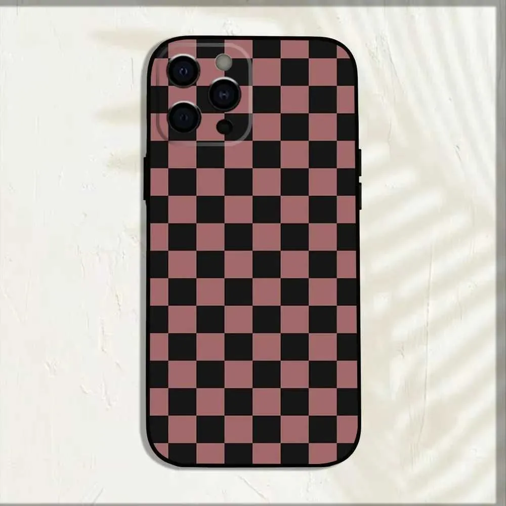Checkerboard Black and White Thermoplastic Polyurethane Phone Case for ...