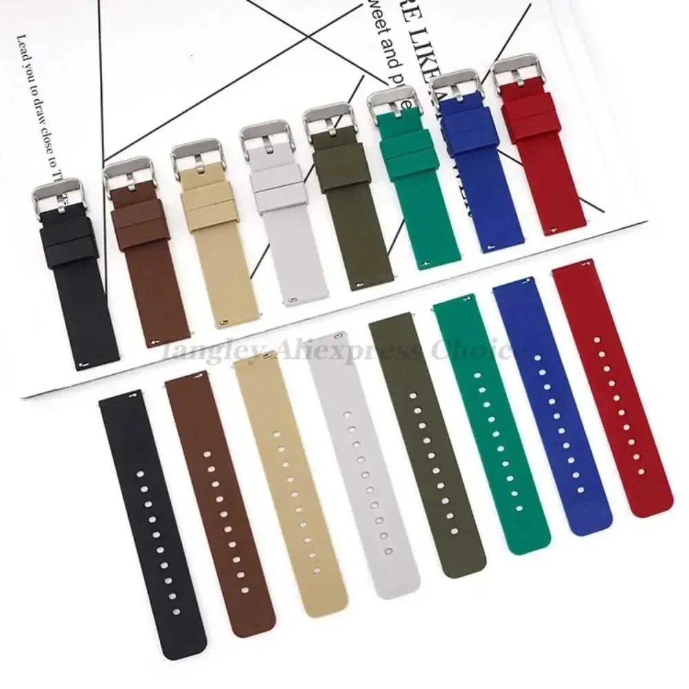 Silicone Watch Band Soft Quick Release Rubber Watch Straps 14/16/18/19 ...