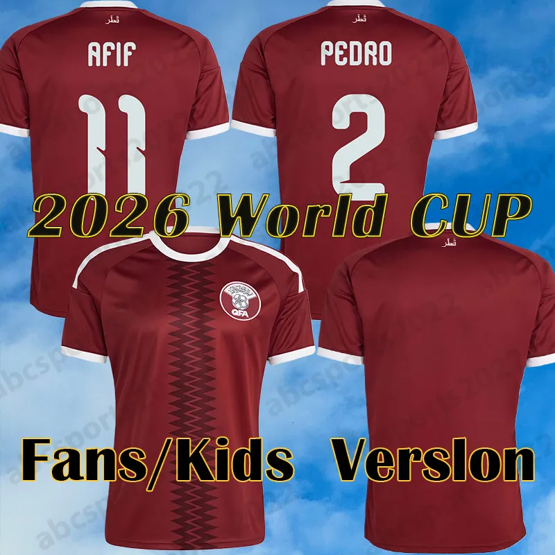 Qatar Soccer Jerseys 2026 World Cup Home Kit Mens &... From ...