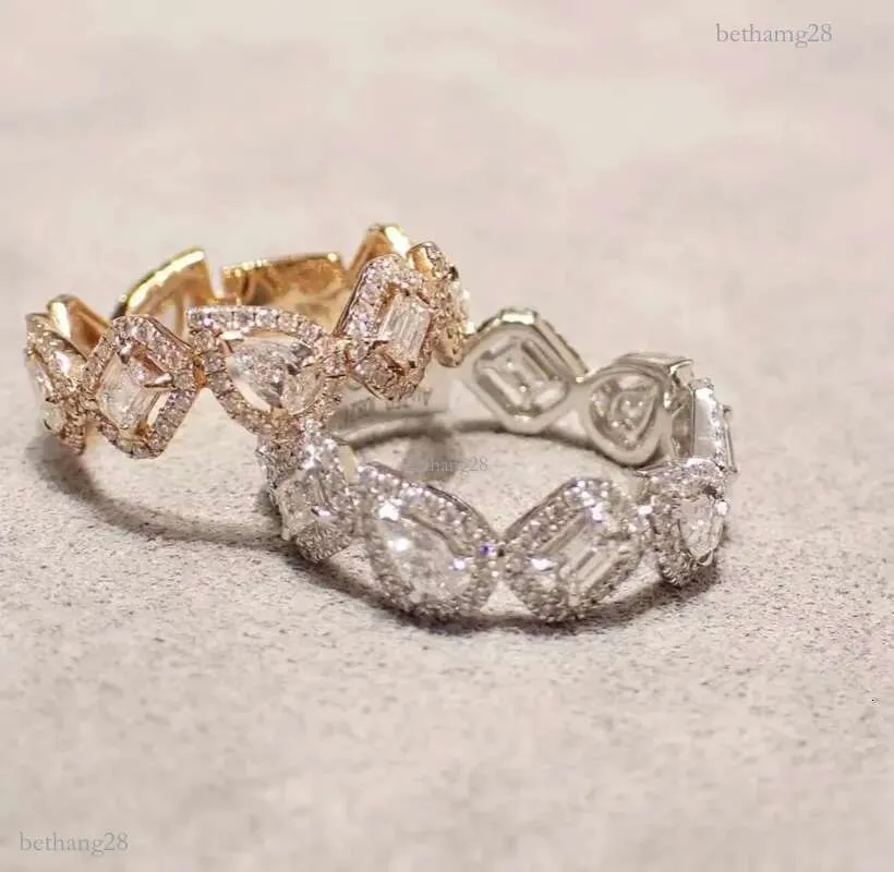 Heart Shaped Engagement Ring with Square Band and Full Diamond Water ...