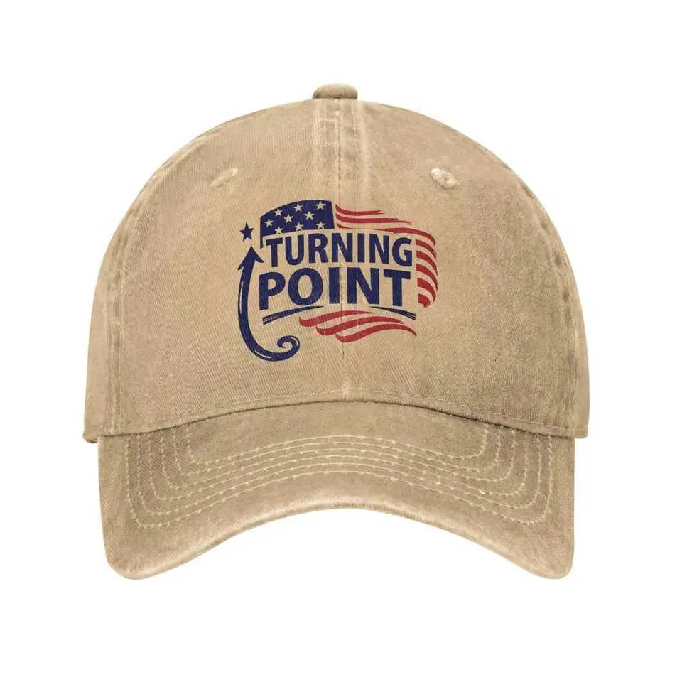Turning Point Usa Berretto Da Baseball Lavato Charlie Kirk Cappello Da ...