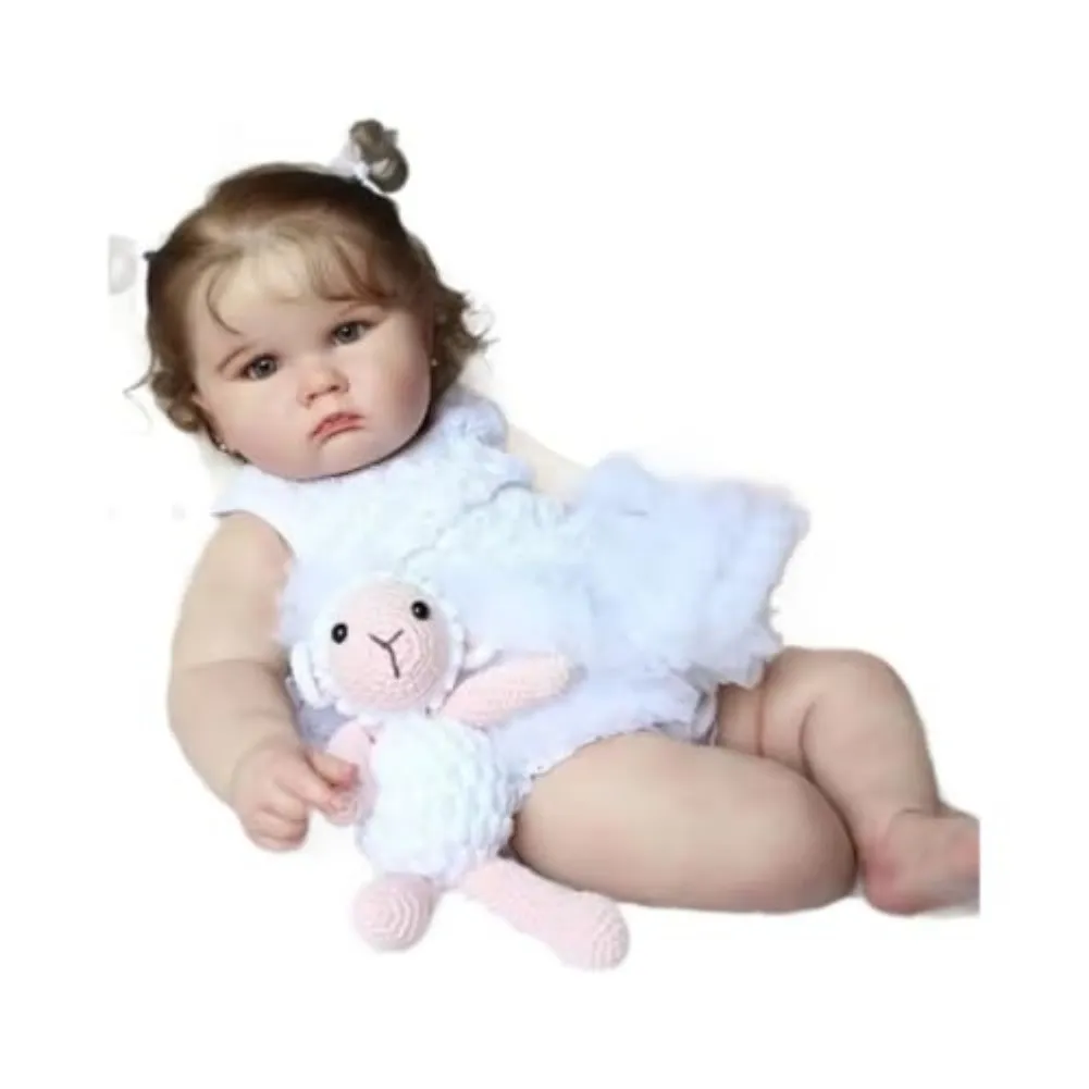 24 Inch Realistic Baby Doll Girl: Newborn Reborn Doll Birthday Gift Set ...