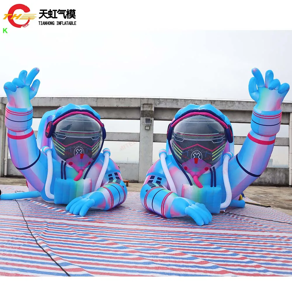 Outdoor Giant Inflatable Spaceman Stage Production With LED Light 6m ...