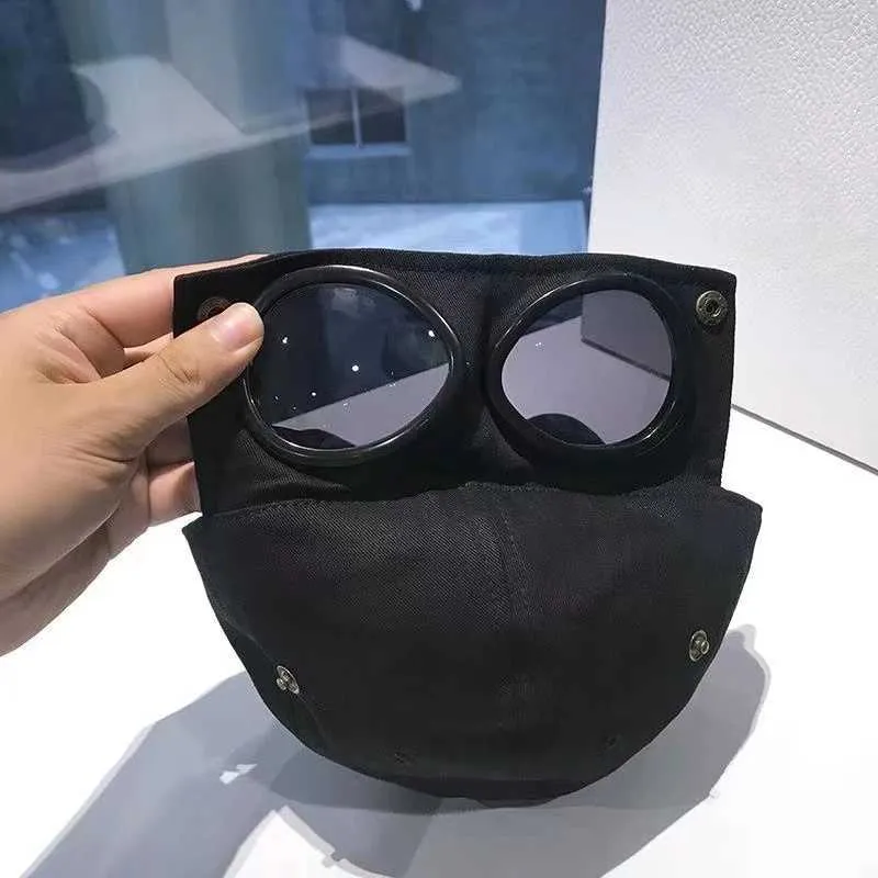 Baseball cap with glasses knitted sun protection hat for boys and women ...