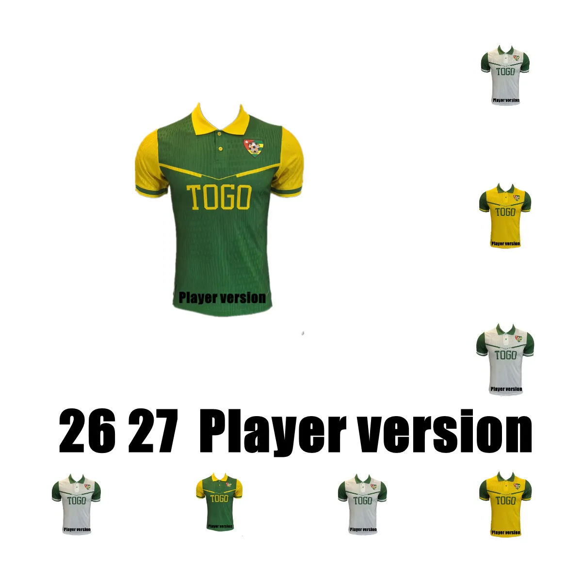 DENKEY KLIDJE Togo Soccer Jerseys Home & Away Football Shirts Player ...