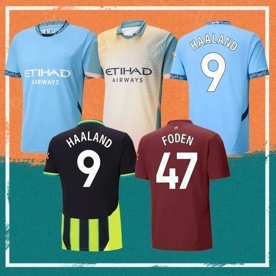 Phil Foden Man City Jersey 24 25 26 Soccer Erling Haaland Josko ...