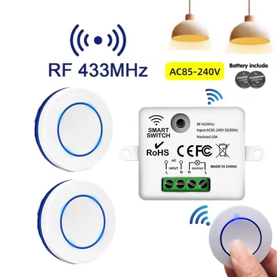 RF 433MHz Wireless Remote Control Light Switch Mini... From Even ...
