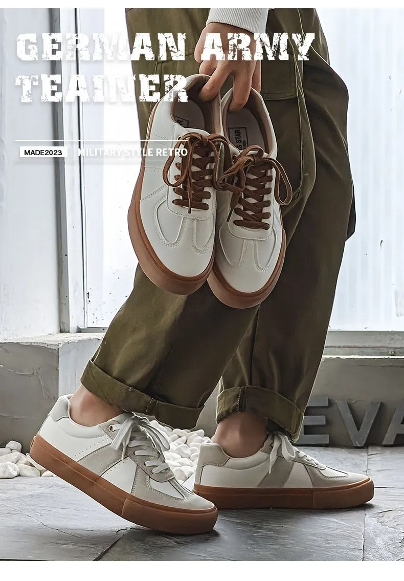Casual German training shoes for women, lace-up, fabric cotton upper ...