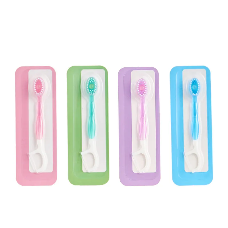 Customizable Disposable Mini Toothbrush Set With Dental Floss ...