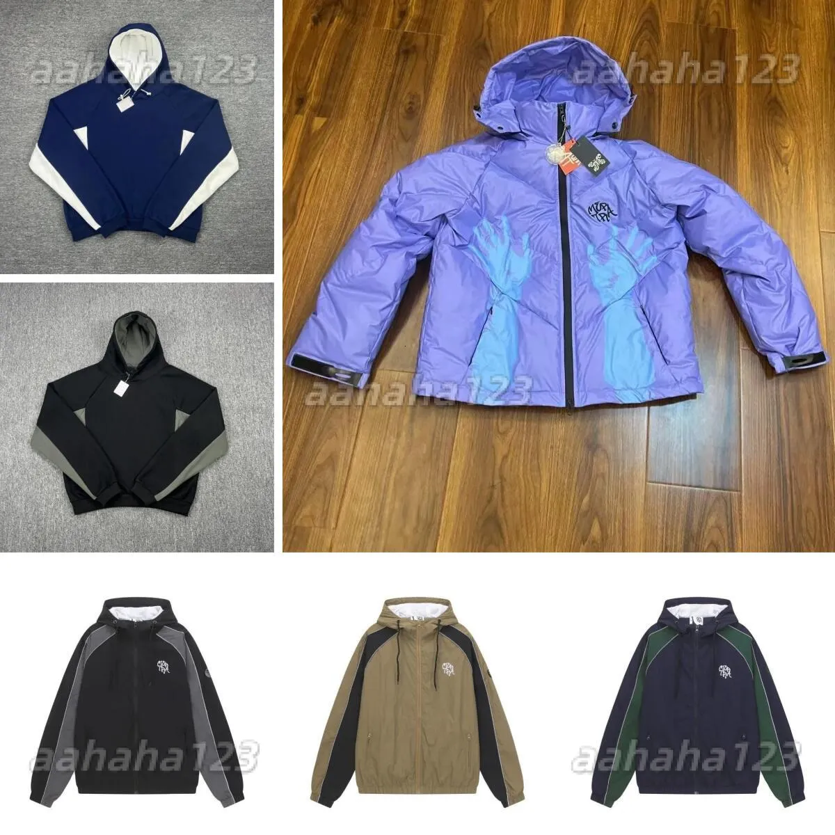 Men's Down Jacket Waterproof Windbreaker with Detachable Hood and ...