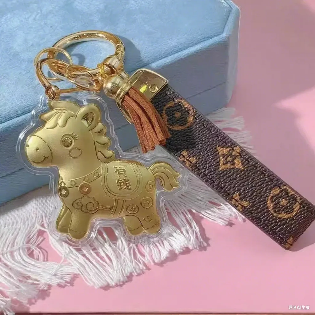 2026 Year Of The Horse Pure Gold Instant Wealth Unicorn Keychain Bag ...