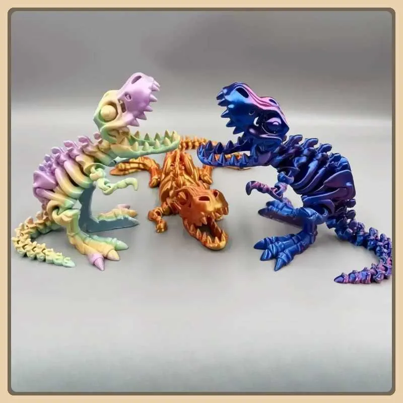Articulated 3D Printed Tyrannosaurus Rex Dinosaur Toy For Creative ...