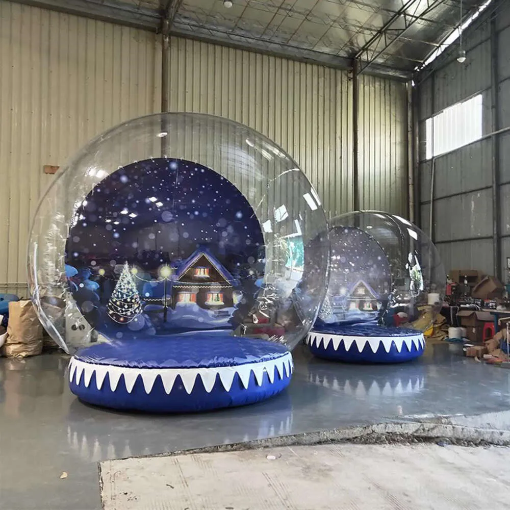 Christmas Inflatable Snow Globe Dome Tent With Blower 2M/3M/4M Clear ...