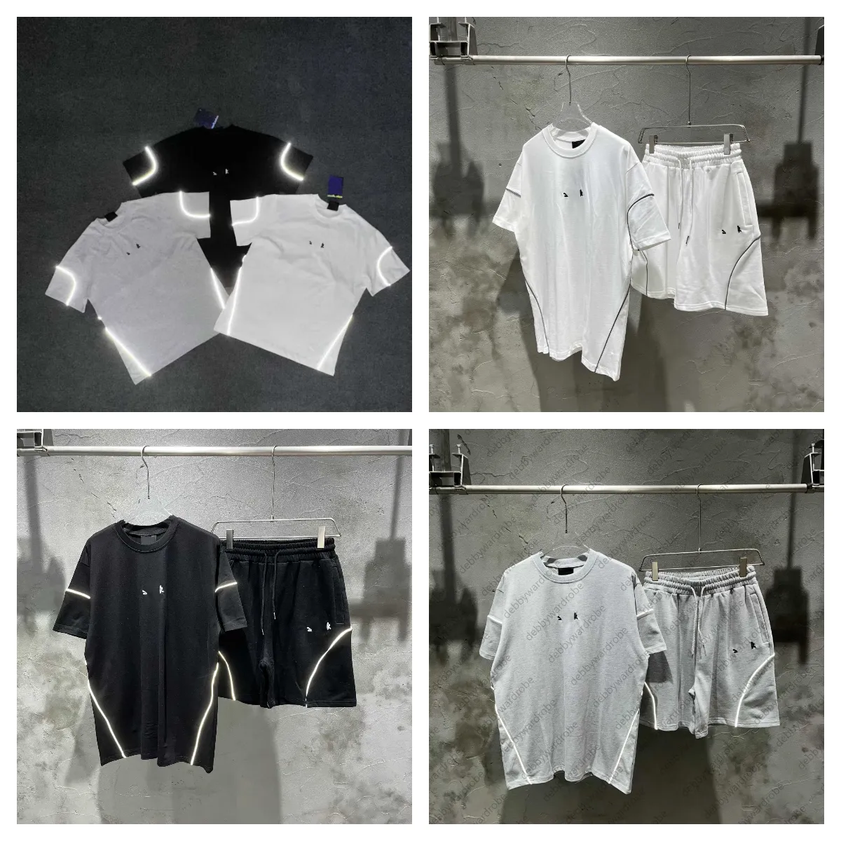Designer Mens Shorts And T Shirt Set Reflective... From Debbywardrobe ...