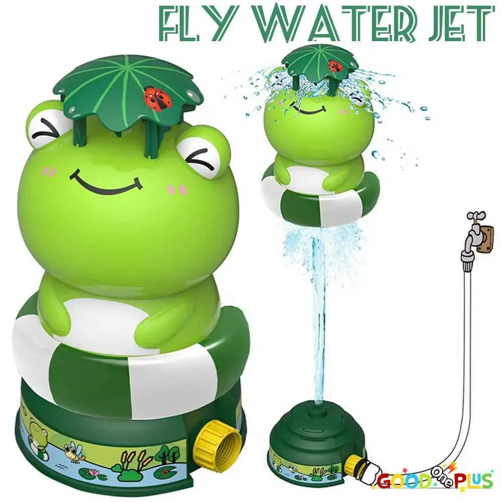 Frog Sprinkler Water Toy Rotating Water Jet For Summer Garden Fun ...