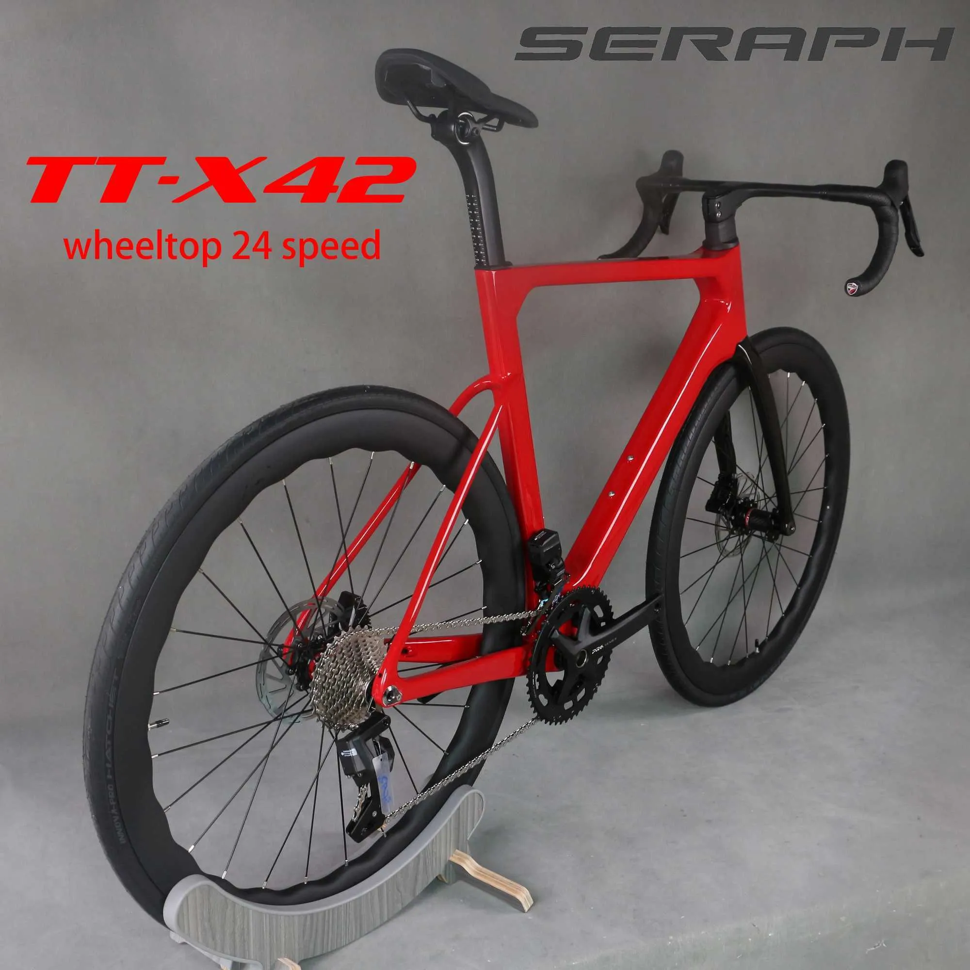 Wheeltop 24-Speed TT-X42 All Carbon Lightweight Road Bike with Wheeltop ...