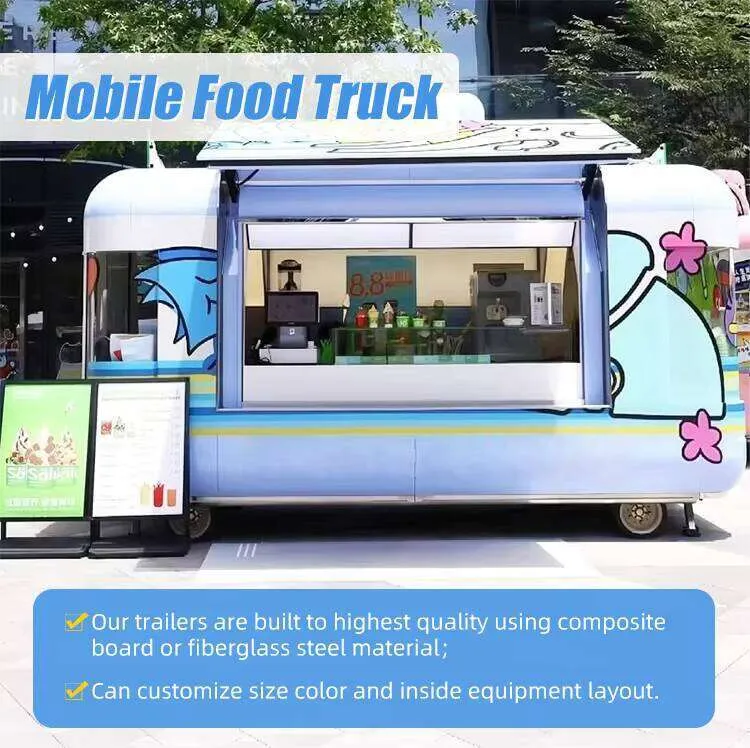 Mobile Food Truck Commercial Vehicle for Mobile Cuisine with 200L ...