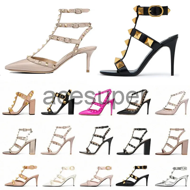 Wholesale Elegant Stiletto Heels With Studded Rivet Design, Pointed ...