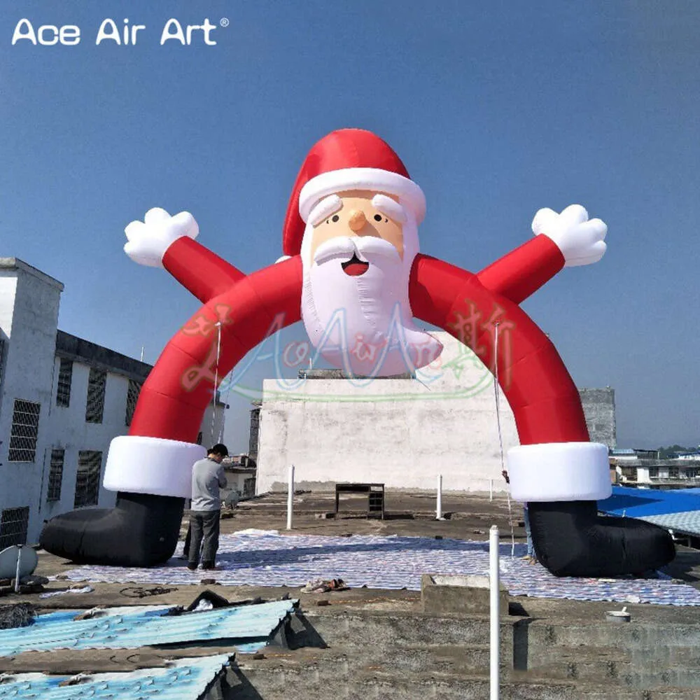 Giant Inflatable Santa Claus Arch For Christmas Holiday Decoration, 8 ...