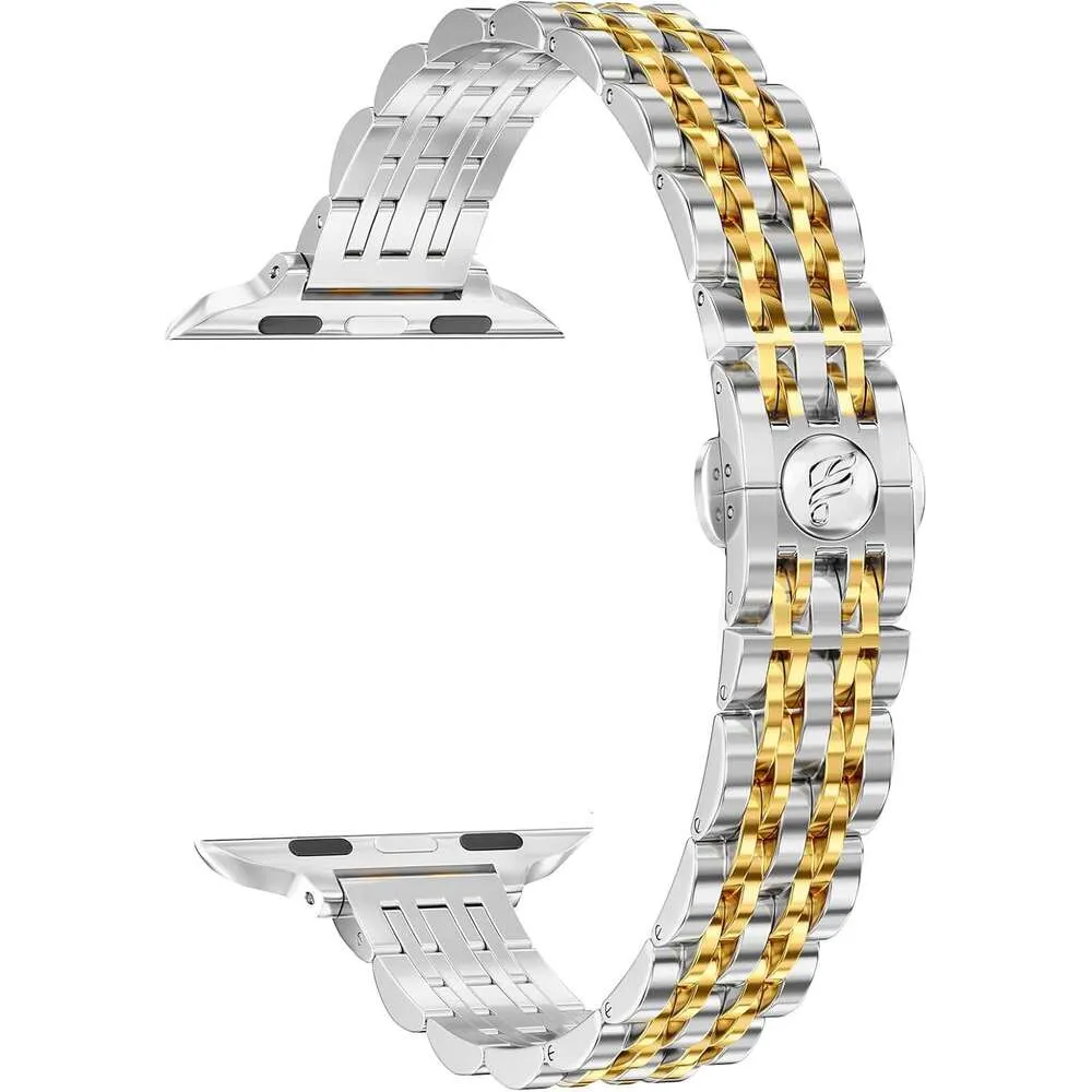 Slim Metal Bands For Apple Watch 38 42mm Thin Stainless Steel IWatch ...