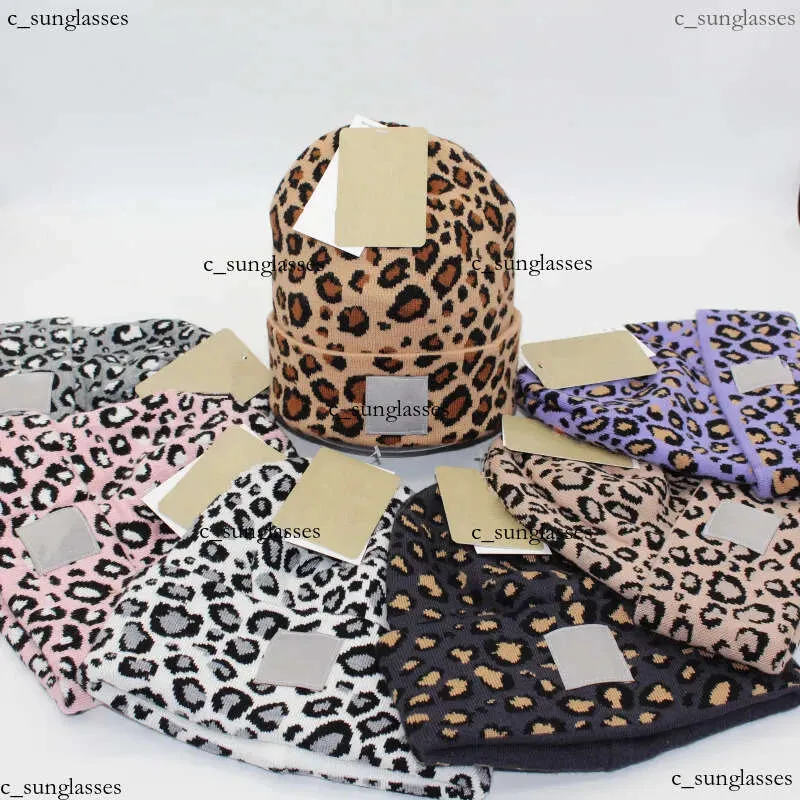 Designer Leopard Print Woolen Beanie Hats ... From C_sunglasses, $9.08 ...