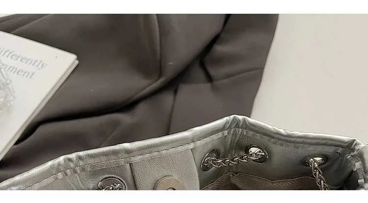 Mini PU Drawstring Bucket Bag with Zipper Closure for Men Casual ...