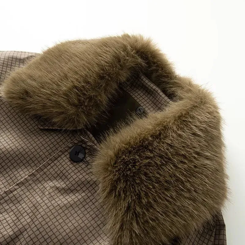 Womens Khaki Acetate Trench Coat 2025 Autumn Style Long Sleeve ...