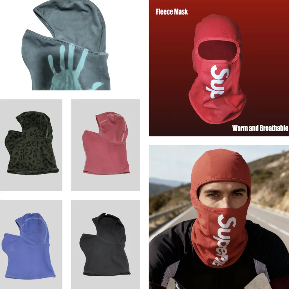 Fleece Cycling Masks Thermal Windproof Face Guard For Cold Weather ...