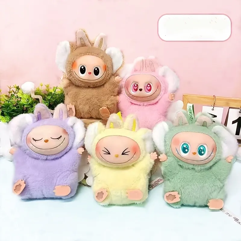 Labubu Monsters Action Figure Blind Box Cute Elephant Angel Plush Key ...