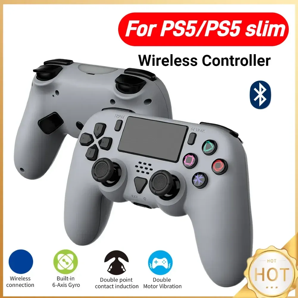 Wireless Ps5 Controller On Ps4 With Turbo, Dual Sense, Vibrate ...