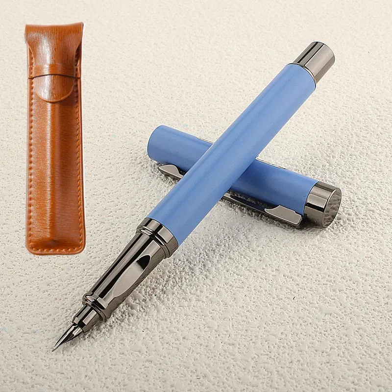 Wholesale High End Retro Metal Blue Fountain Pen For Calligraphy And ...