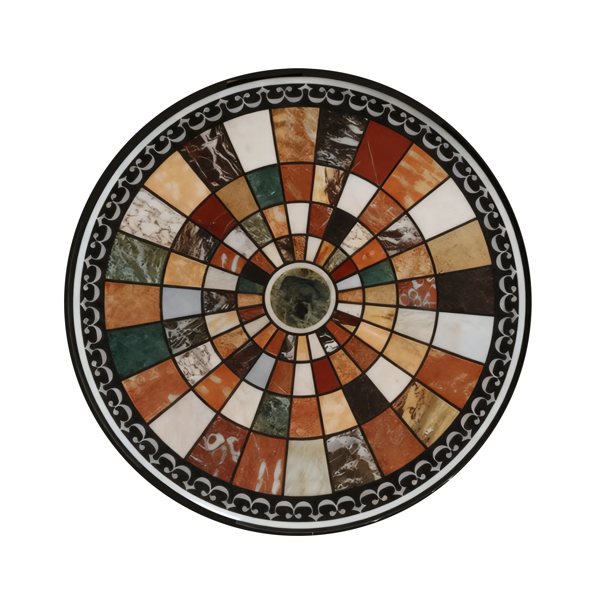 25 inch Mosaic Round Ceramic Coasters with Cork Backing for Mugs and ...