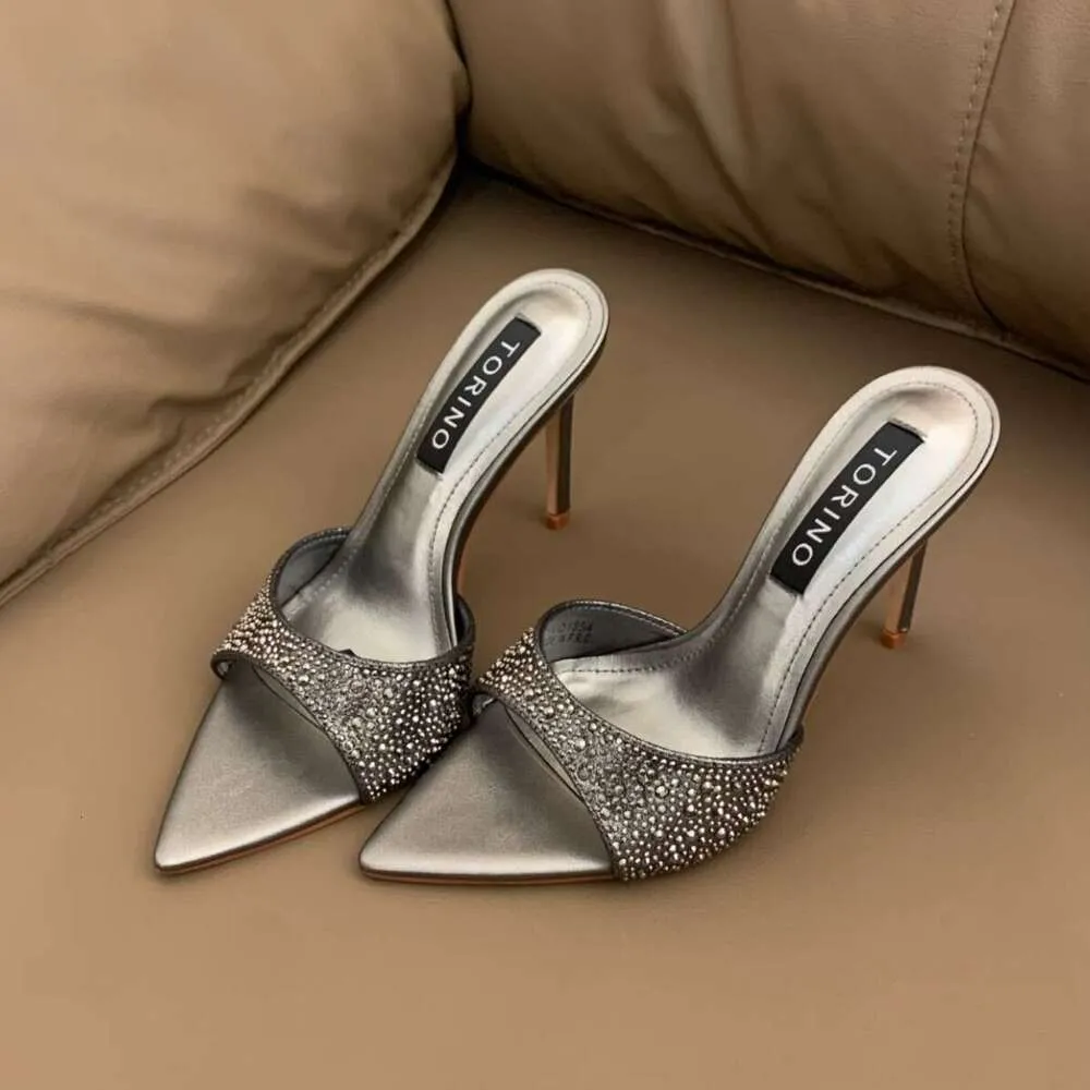 Designer Shoe 2025 Fall Elegant Pointed Peep Toe Stiletto One-Strap ...