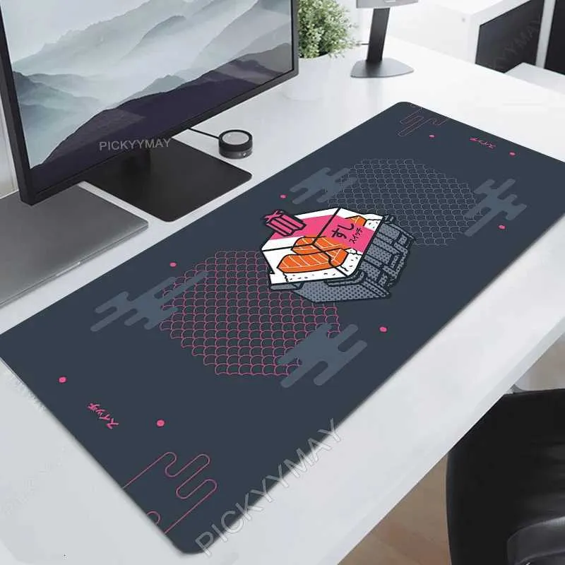 Keyboard Mousepad Large Desk Mat with Art Keycaps Design for Mouse and ...
