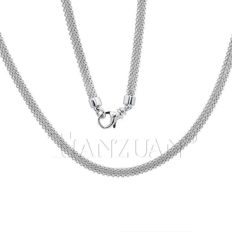 Twisted Singapore Chain 4mm Wide Stainless Steel Sterling Silver ...