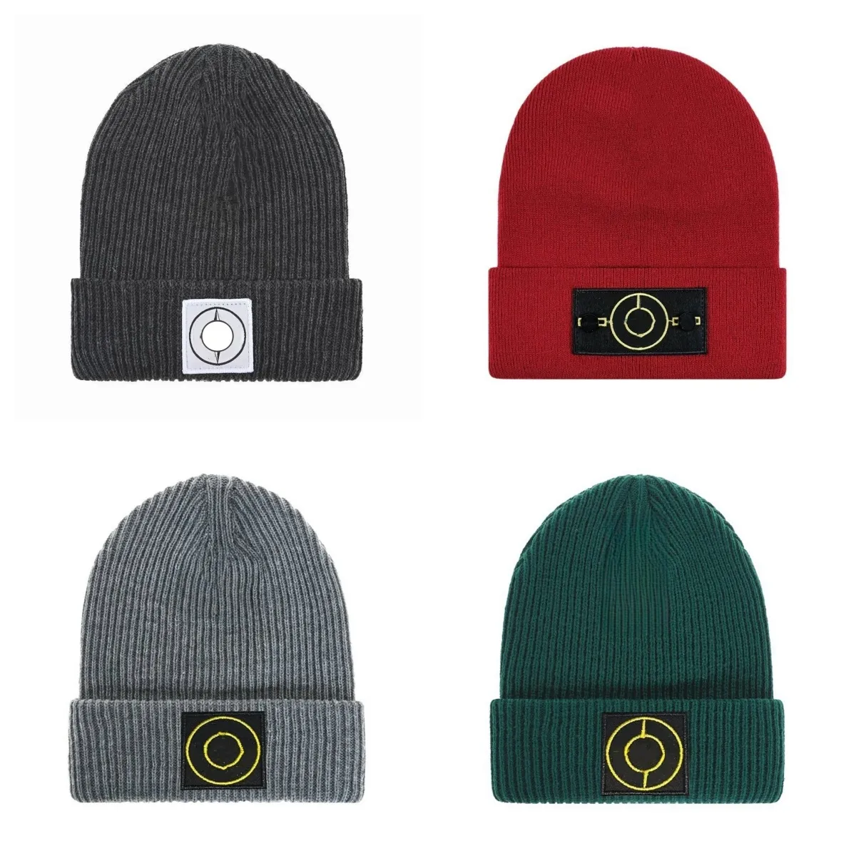 Knitted Beanie Skull Caps Unisex Dome Top Warm Hat for Winter and Fall ...