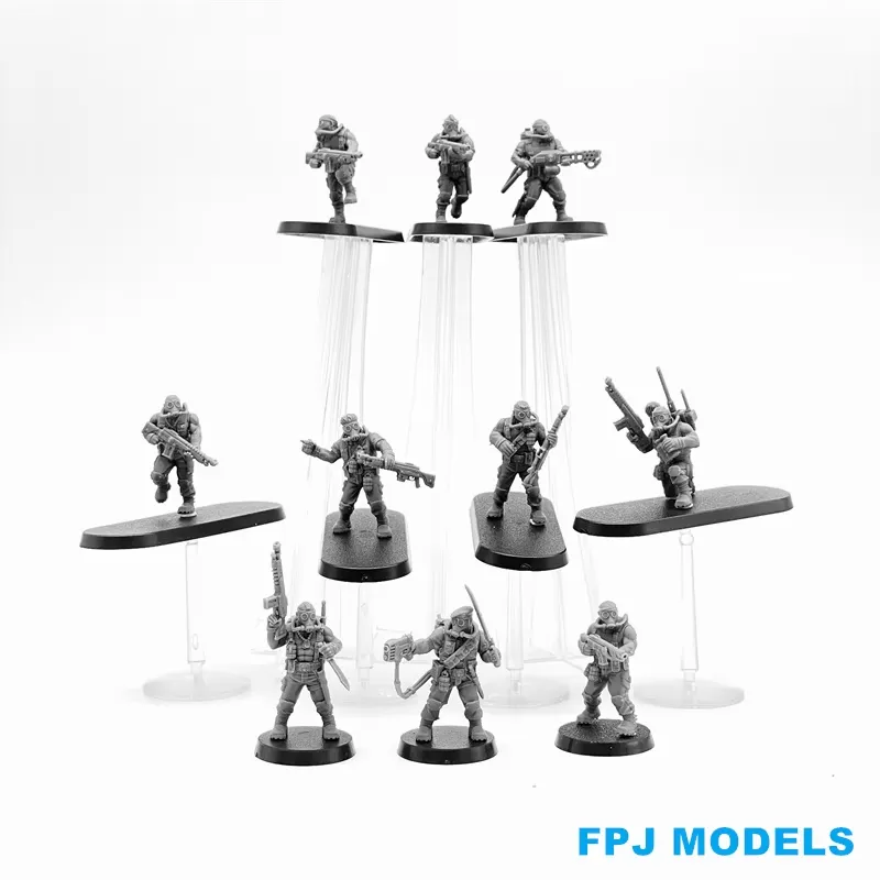 28mm Scale Resin Jungle Fighters Model Kit Unpainted Miniature War Game ...