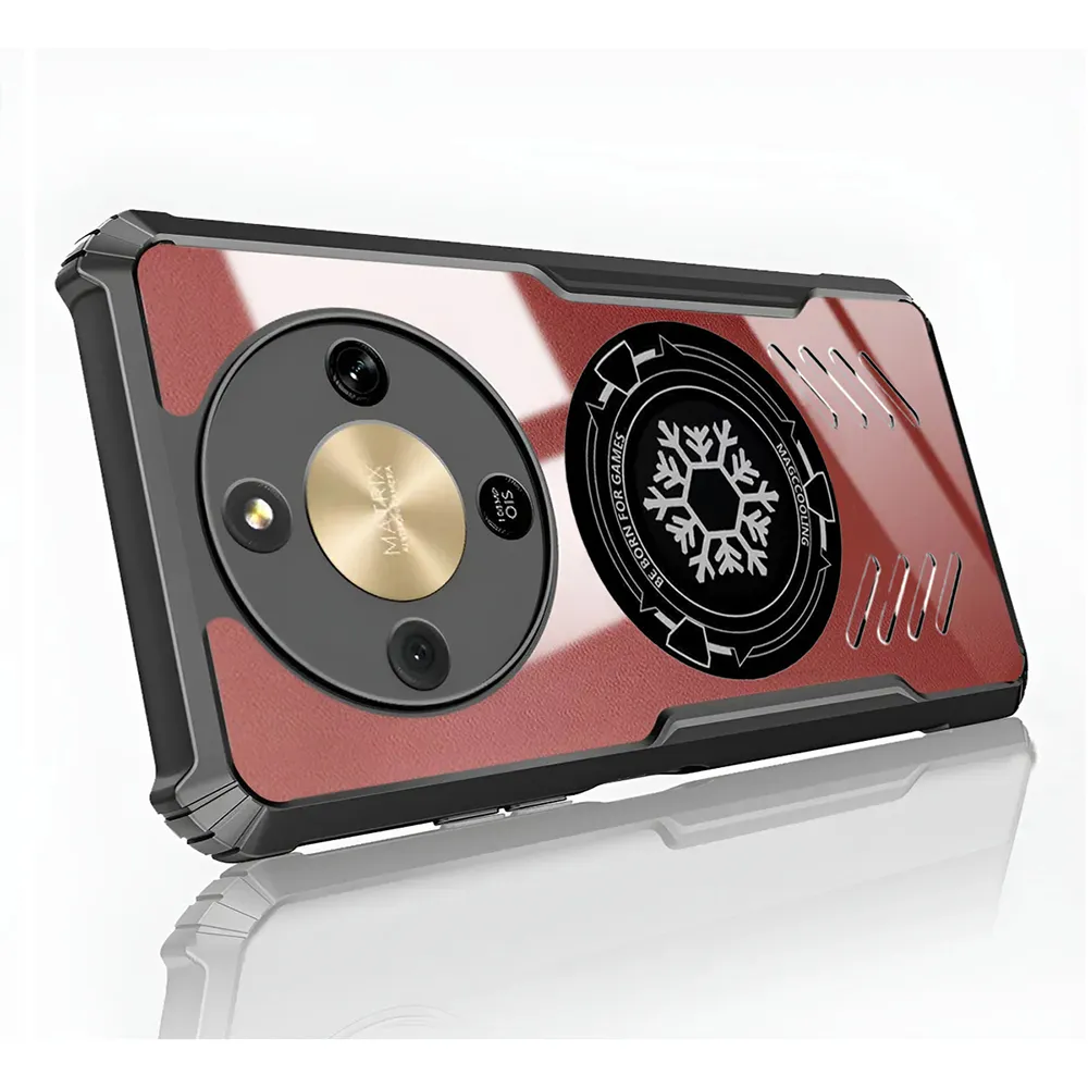 For Honor X Series Case Magnetic Shockproof Acrylic Cover With Impact ...