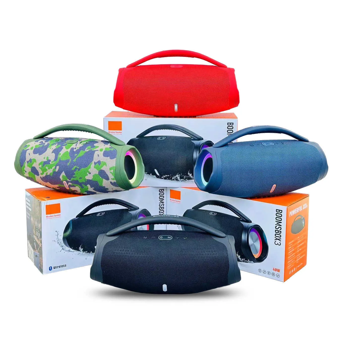 God of War 3 Speaker LED Boombox 3 Subwoofer Portable Wireless ...