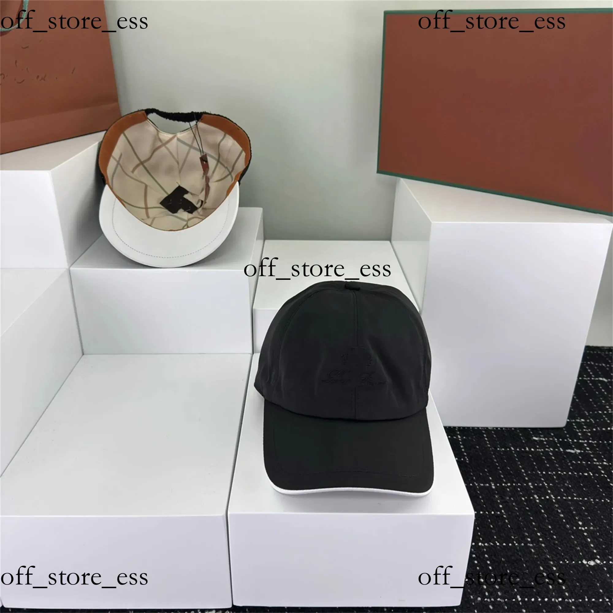 Loropianna Men's Designer Black Designer Baseball Cap 2021 Fashionable ...