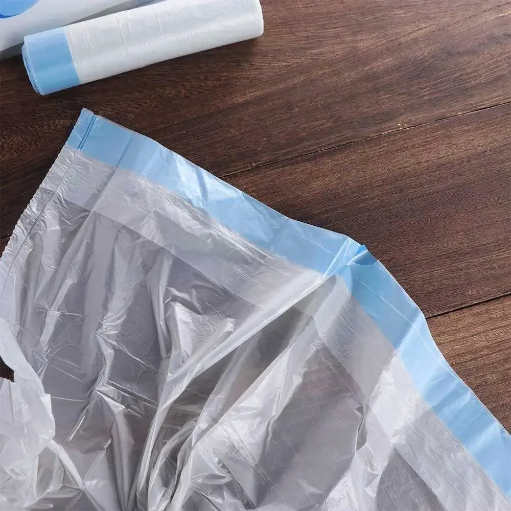 White Cat Litter Box Liners Drawstring Bags PP Material for Pet Waste ...