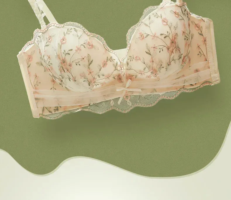 Adjustable Thickened Lace Wire-Free Bra for Teenage Girls with Cup ...