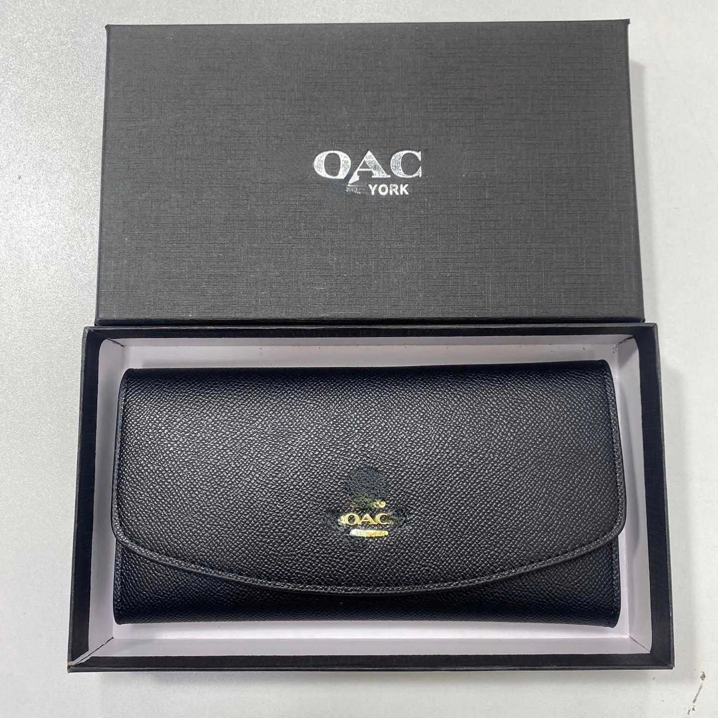 C Bag Men Small Vintage Wallet 2-Fold Polyester Black White Floral ...