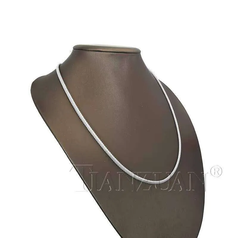 Twisted Singapore Chain 4mm Wide Stainless Steel Sterling Silver ...