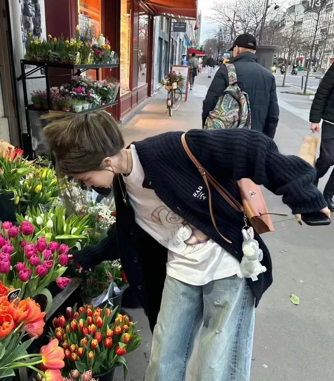 Slim Stand Collar Acetate Cotton Cardigan Sweater Jacket for Casual ...